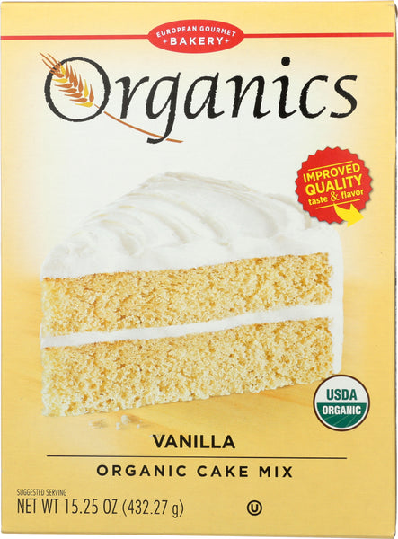 EUROPEAN GOURMET BAKERY: Vanilla Organic Cake Mix, 15.25 oz ...