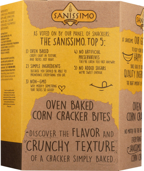 SANISSIMO: Oven Baked Corn Cracker Bites, 7.05 oz – PetGeneralStore