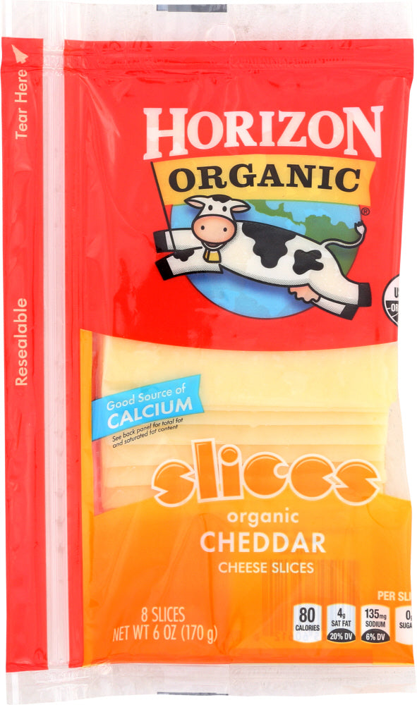 HORIZON: Organic Cheddar Cheese Slices, 6 oz – PetGeneralStore
