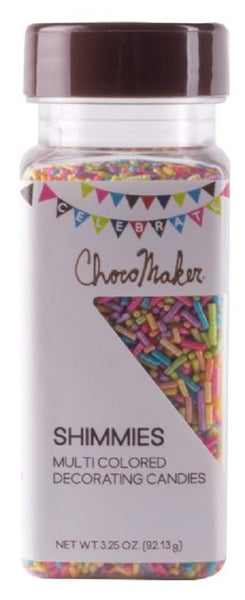 CHOCOMAKER: Shimmies Multicolored Decorating Candies, 3.25 oz ...